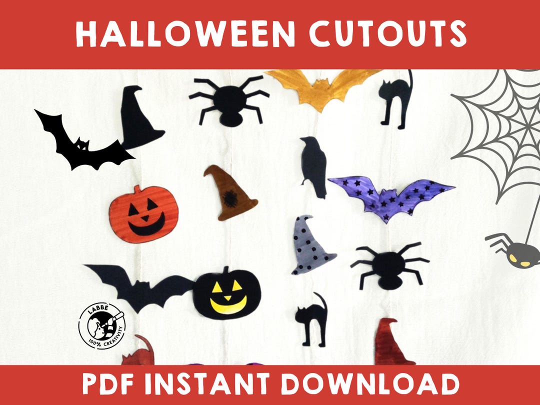 Halloween Cutouts | DIY Halloween Decor | Printable Craft Templates ...