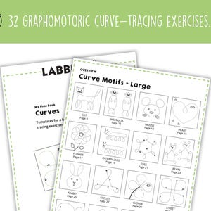 My First Book - Curves | Graphomotoric Tracing Exercises | Handwriting ...
