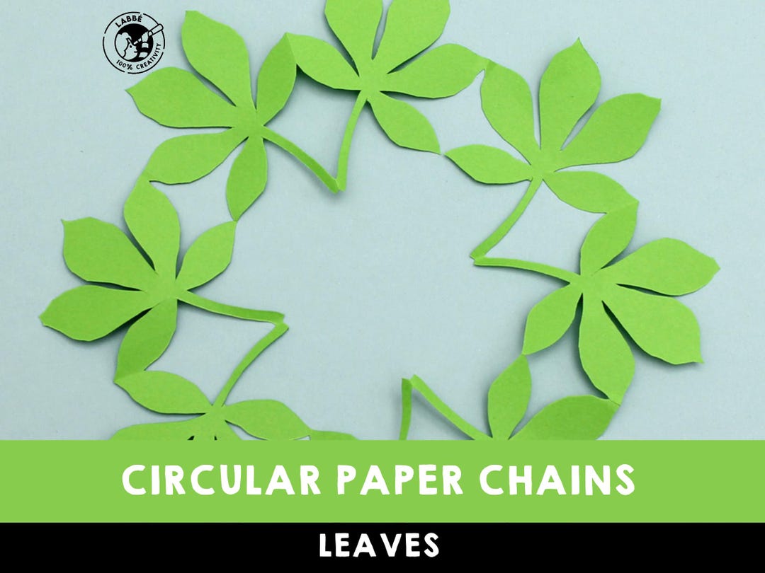 Leaf Paper Chains: DIY Printable Templates, Kids Craft (PDF Pattern) - Etsy