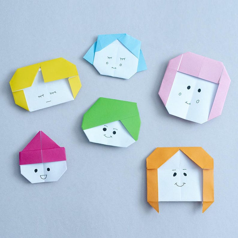 Origami Faces | 6 Step-by-step Folding Instructions | Creative Paper ...