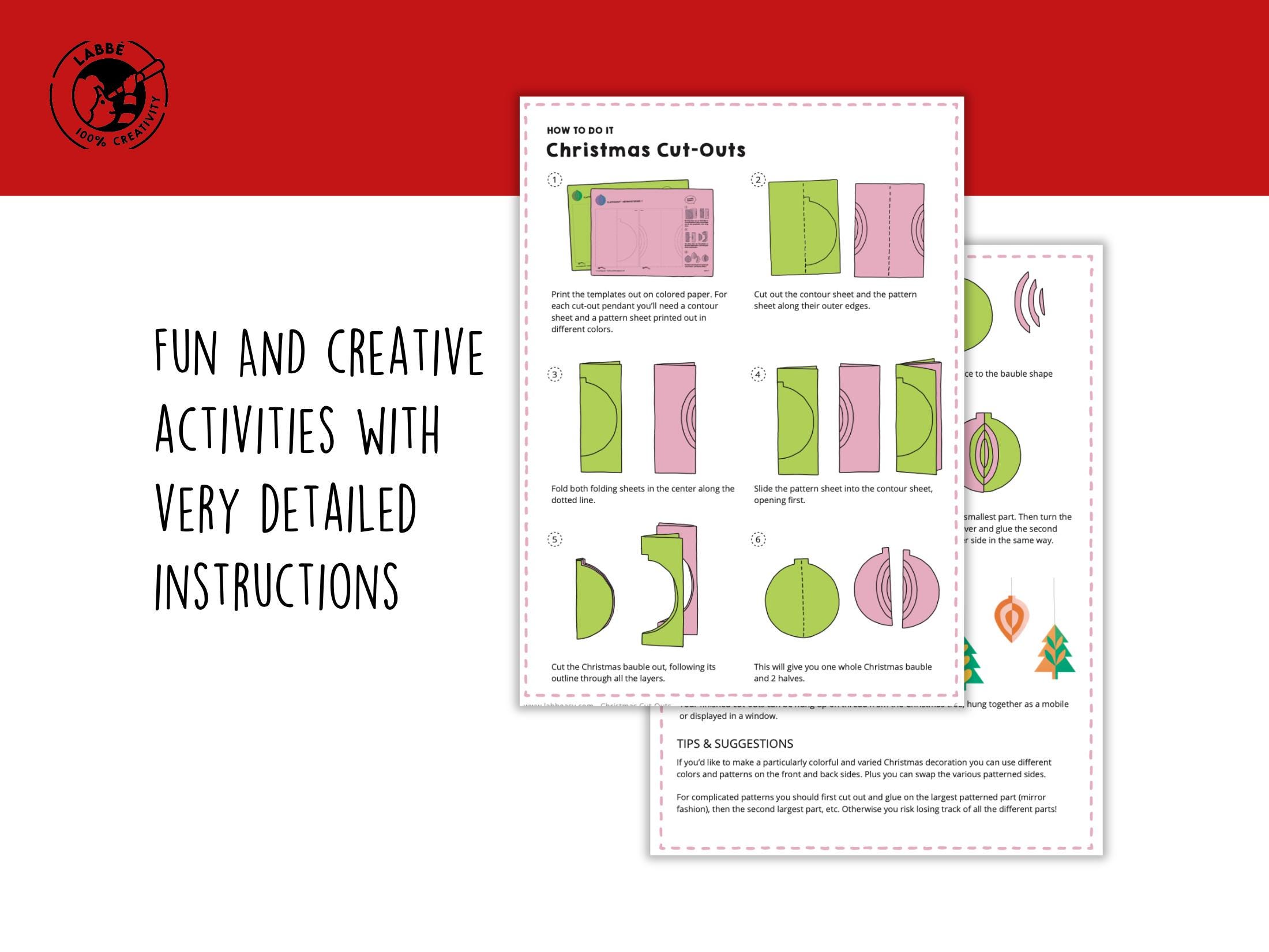 Christmas Cut-outs | DIY Holiday Decorations | Printable Christmas ...