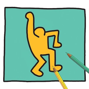 Keith Haring | Pop Art Drawing Worksheets | Learn to Draw Haring ...