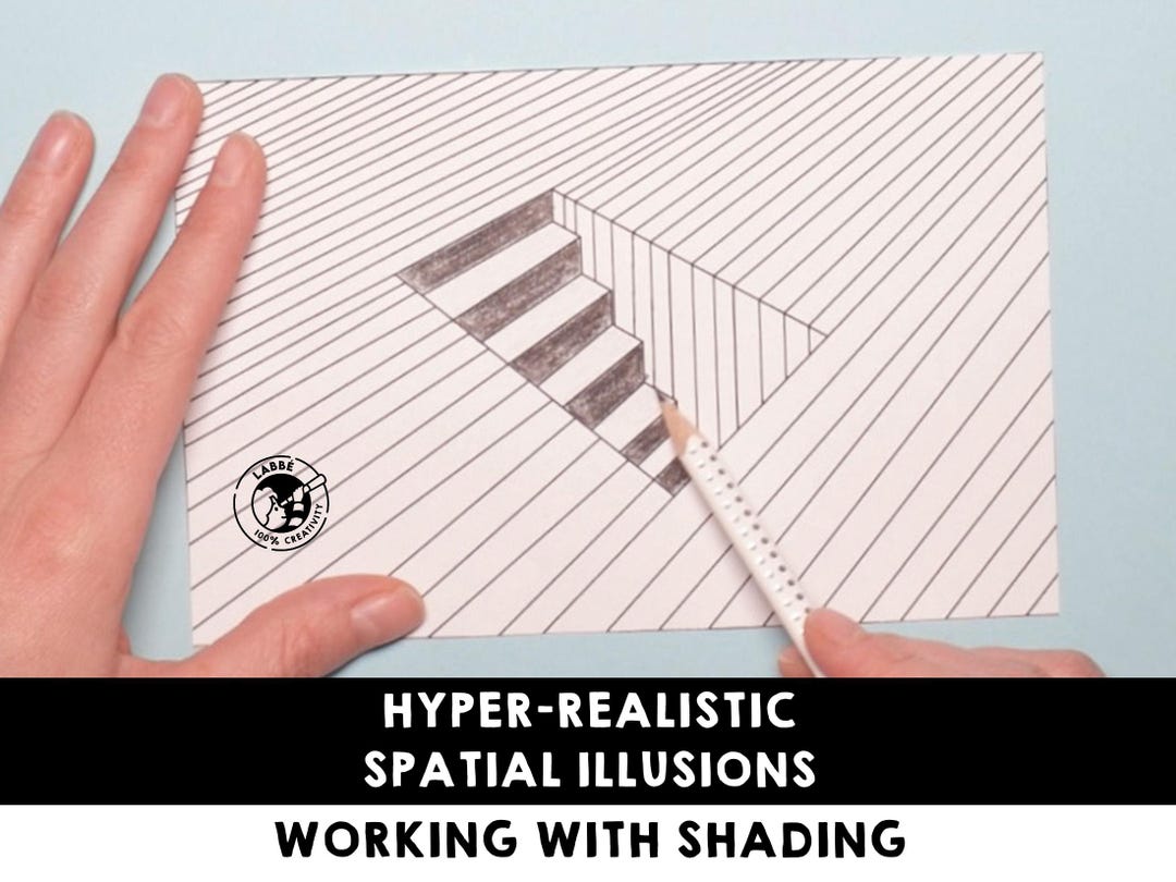 Spatial Illusions: Shading Techniques, Pencil Drawing Templates (PDF ...