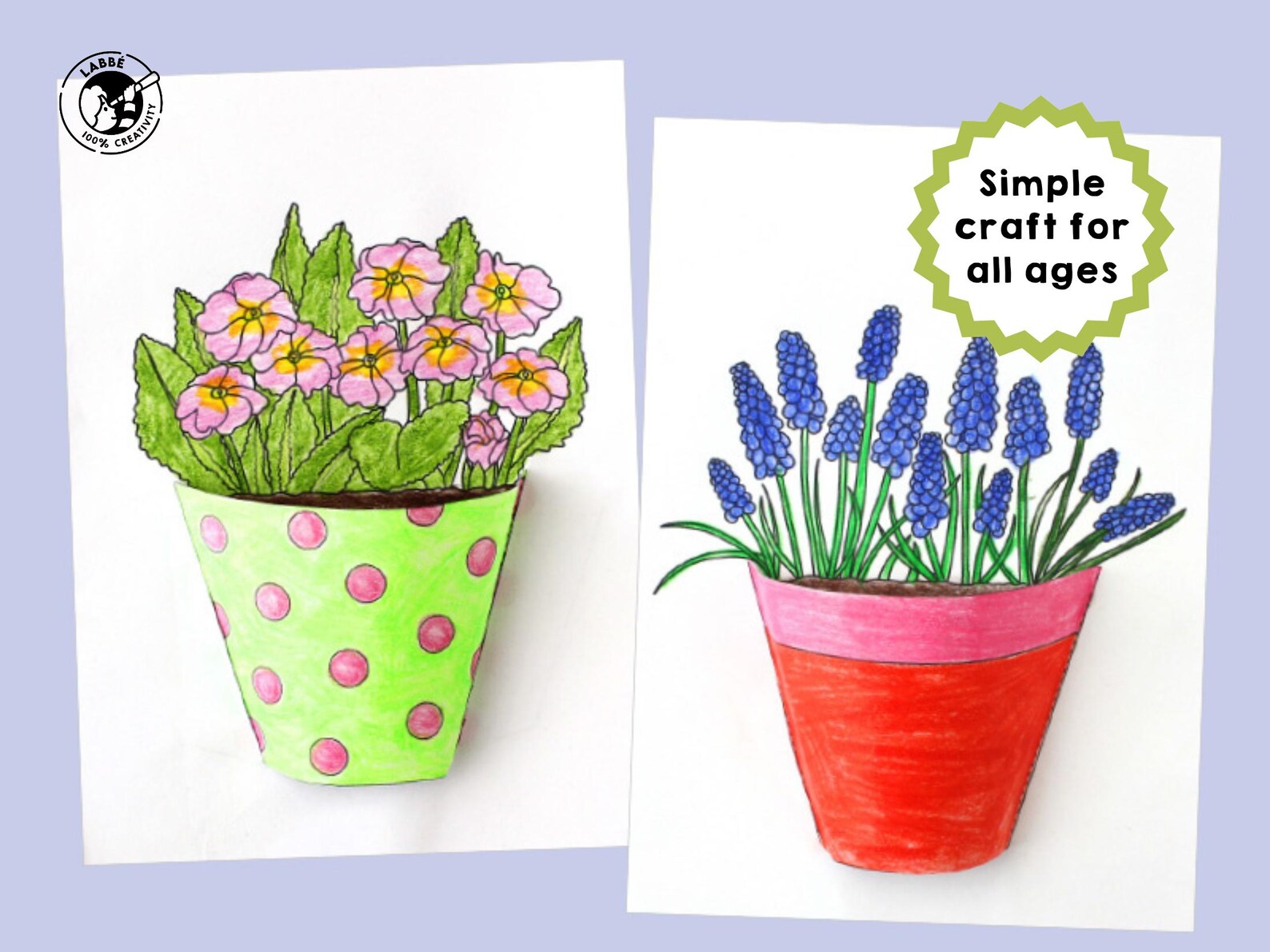 Little Flowerpot | DIY Paper Flower Pots | Printable Flower Pot Craft ...