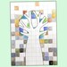 Grid Trees Coloring Art | Warm & Cool Colors (PDF Download) - Etsy