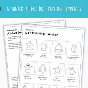 Winter Dot Painting | DIY Winter Craft for Kids | Printable Dot ...