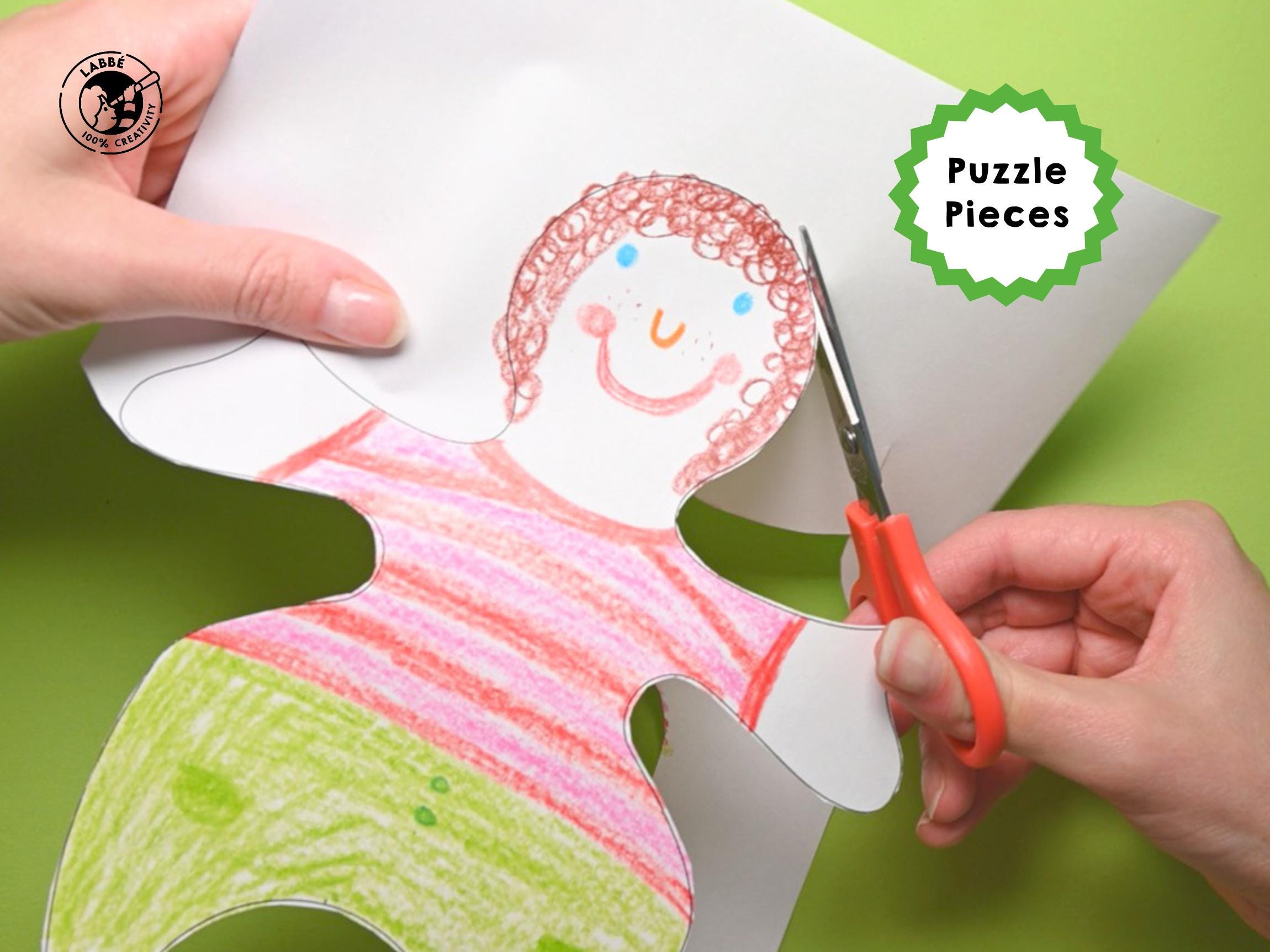 Giant Puzzle Kids Templates: Coloring, Writing, Math Activity (PDF ...
