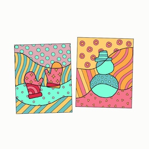Pop-art Winter | Winter Coloring Pages | DIY Art Activity | Printable ...