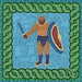 Mosaics - Roman Gladiators | Historical Coloring Templates | DIY ...