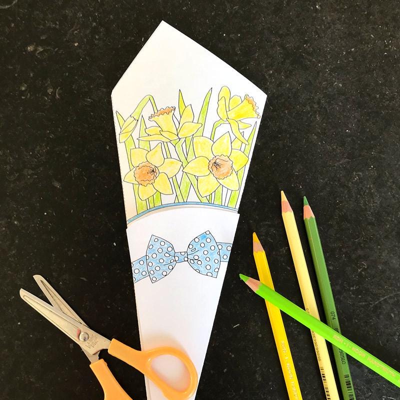 Flower Bouquets | DIY Paper Flower Craft | Cut-and-fold Flower Bouquets ...