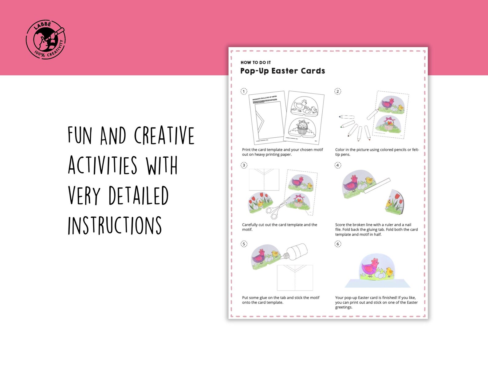 Pop-up Easter Cards | DIY Easter Card Craft | Printable Pop-up ...