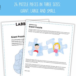 Giant Puzzle Tree: Collaborative Art Project (PDF Templates) - Etsy