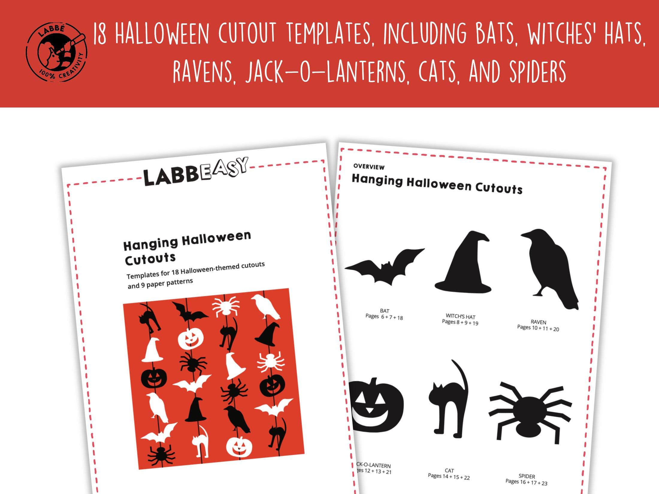 Halloween Cutouts | DIY Halloween Decor | Printable Craft Templates ...