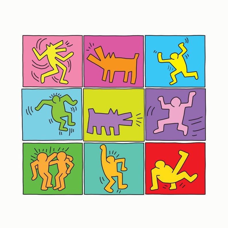 Keith Haring | Pop Art Drawing Worksheets | Learn to Draw Haring ...
