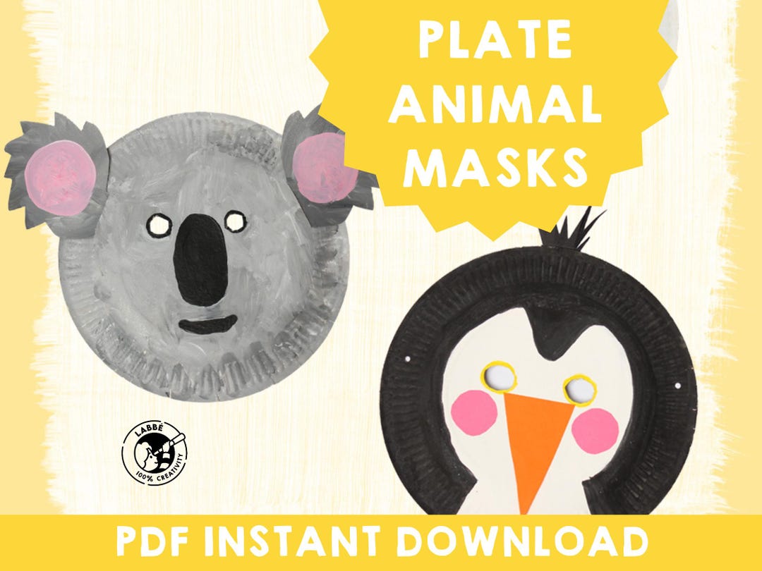 Paper Plate Animal Masks | DIY Craft for Kids | Animal Mask ...