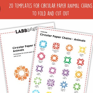 Animal Paper Chains: DIY Craft Kit (PDF Pattern) - Etsy