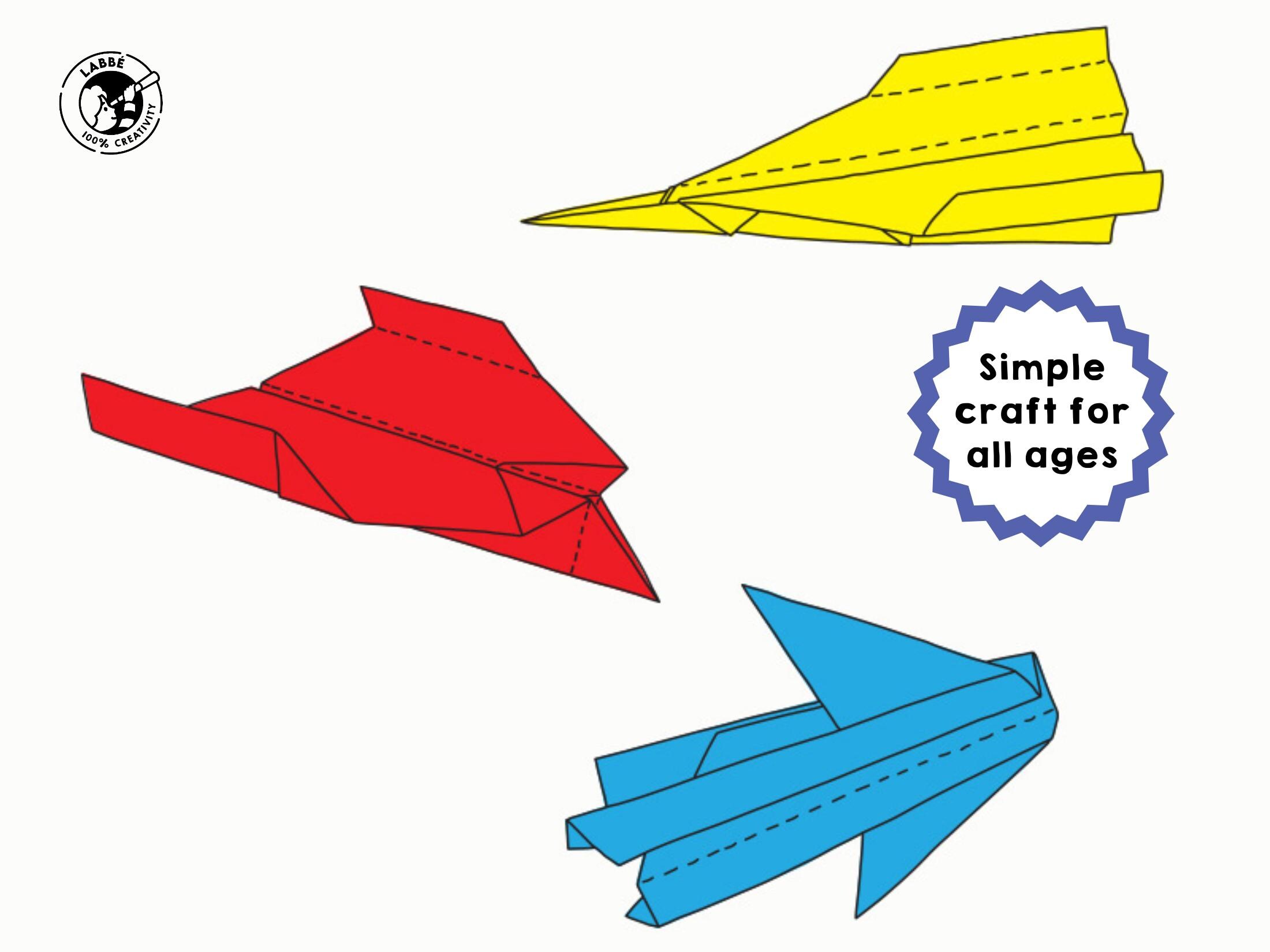Paper Airplane Instructions for Kids | 6 Tested Flying Designs (PDF ...