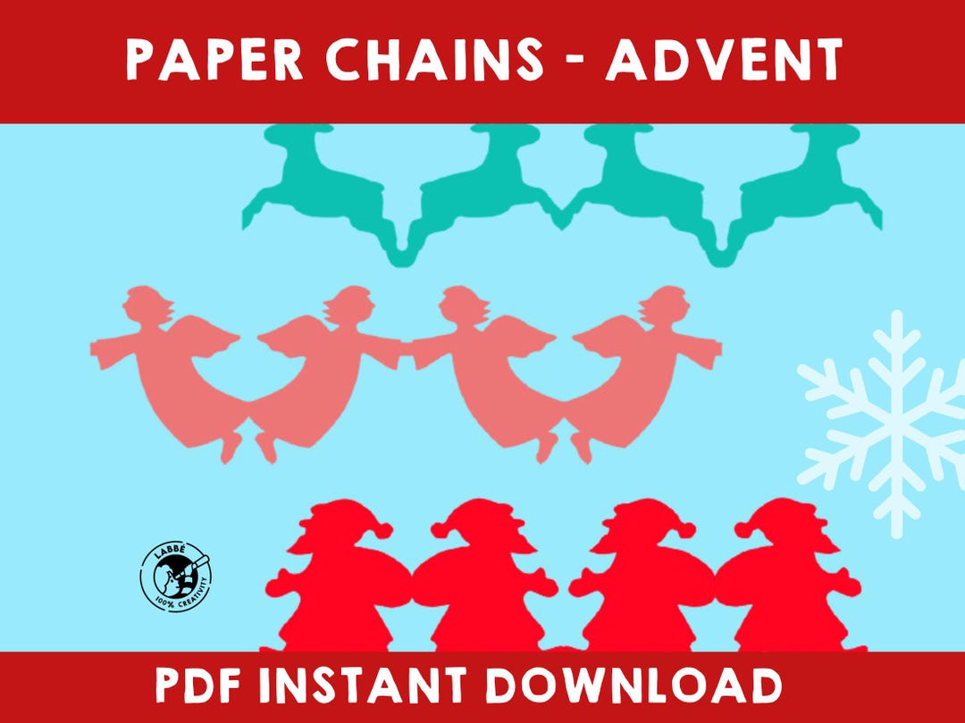Paper Chains Advent | Christmas Countdown | DIY Holiday Decor ...
