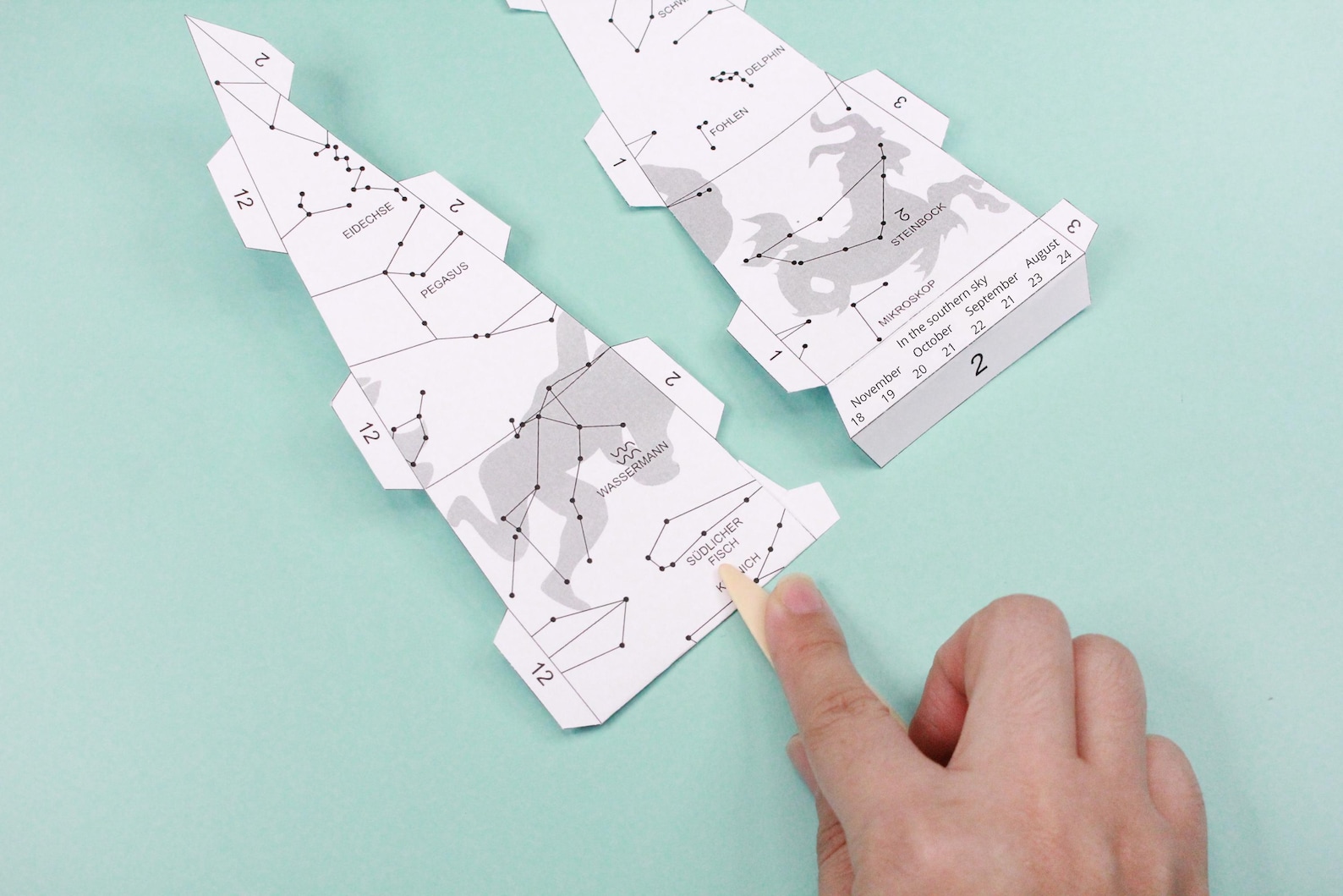 Domed Star Chart Template: Northern Hemisphere Constellations (PDF ...