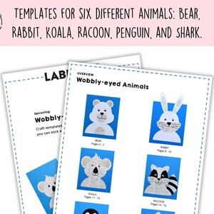 Wobbly-eyed Animals | DIY Craft Templates | Funny Animal Collages ...