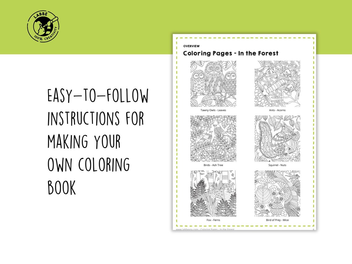 Coloring Pages | in the Forest | Fun Forest Scenes to Color | Printable ...