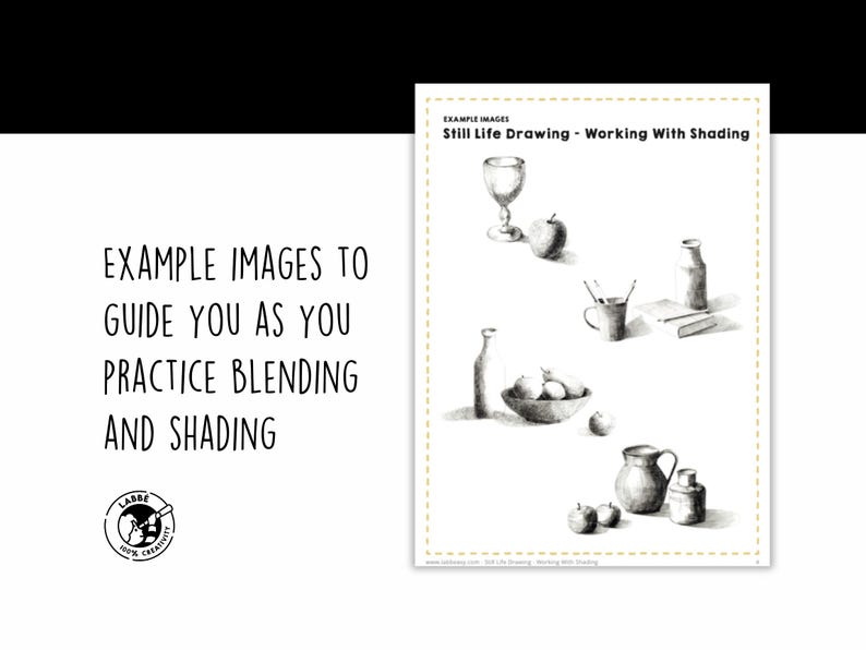 Still Life Drawing: Pencil Shading Practice Templates (PDF) - Etsy