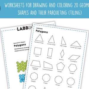 Geometric Shapes | Polygons Drawing Worksheets | Educational Math ...