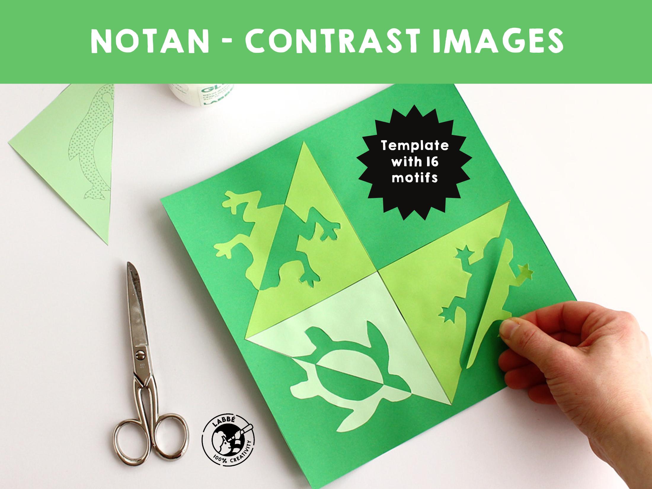 Notan Contrast Images Japanese Art Technique DIY Notan Templates ...