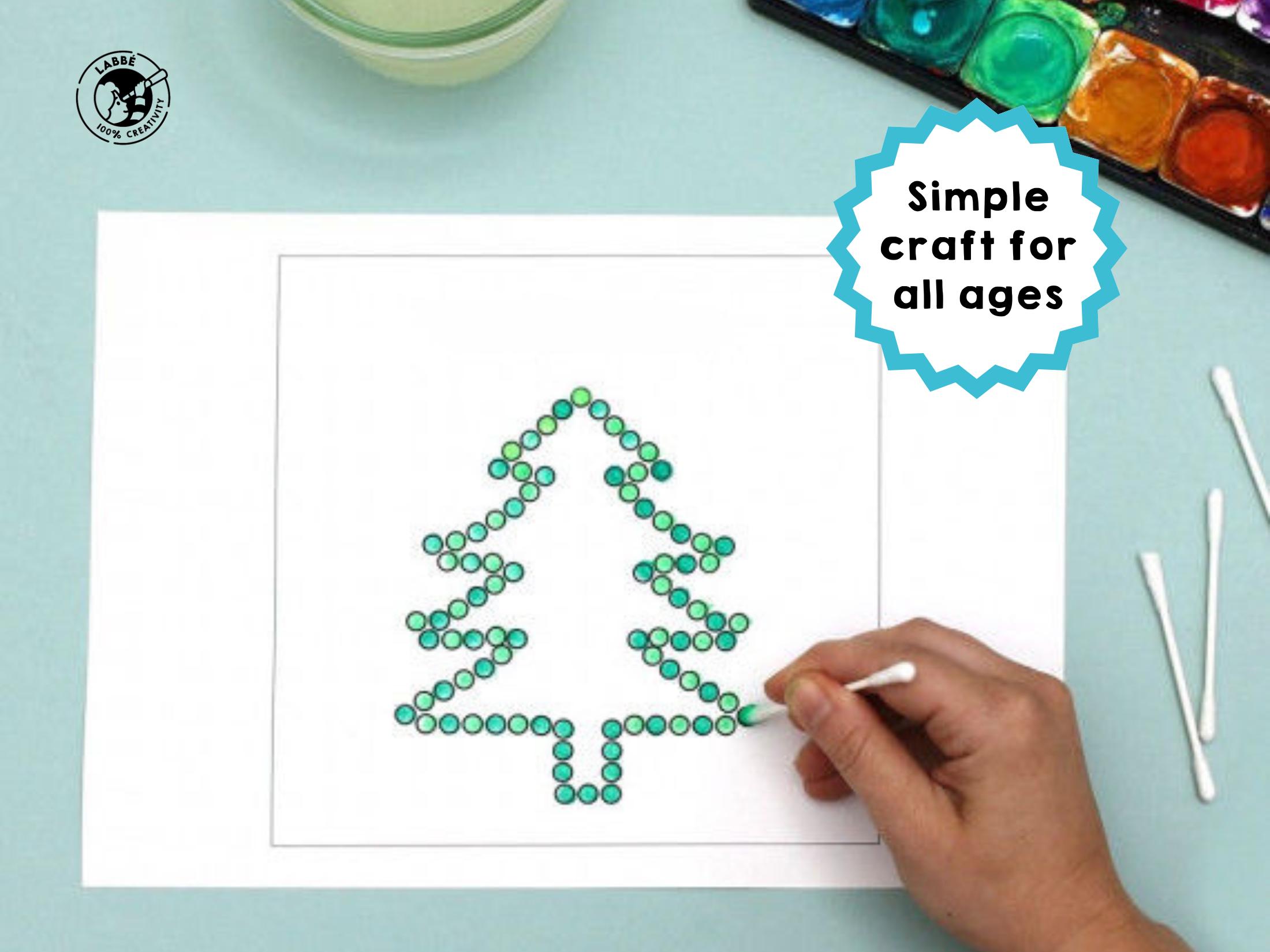 Winter Dot Painting | DIY Winter Craft for Kids | Printable Dot ...