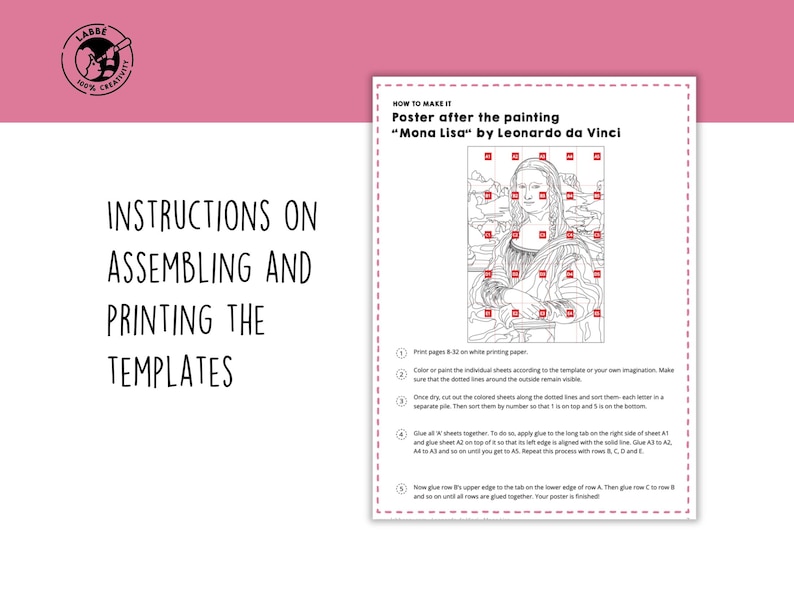 Leonardo Da Vinci | Mona Lisa | Printable Poster | Miniature & Study ...