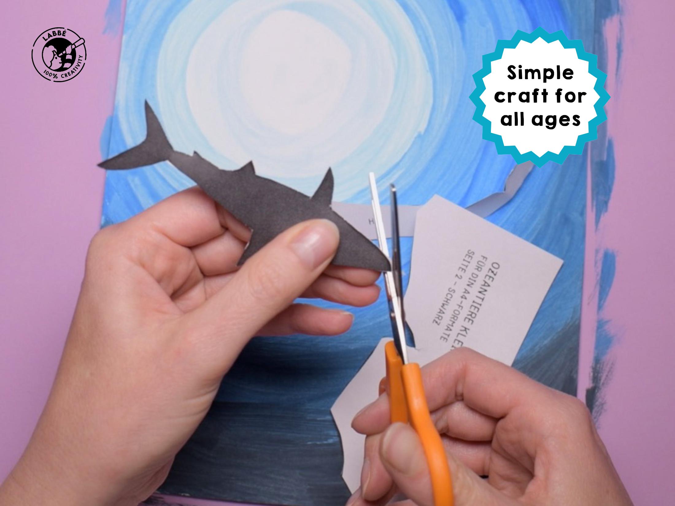 3D Ocean Creature Collage Guide: Depth Effect Silhouette Art (PDF ...