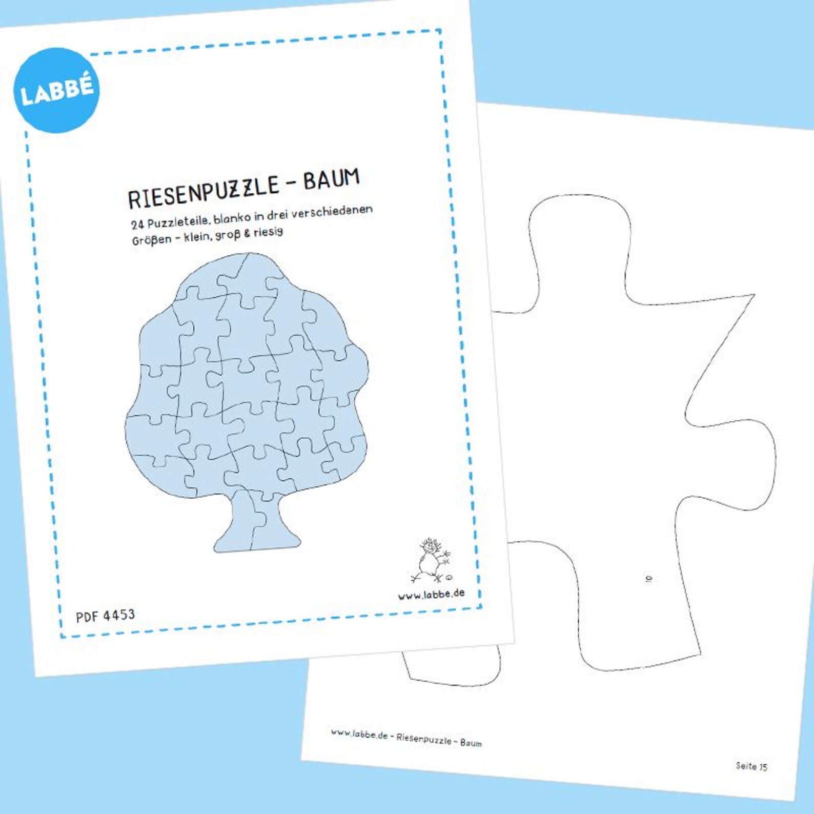 Giant Puzzle Tree: Collaborative Art Project (PDF Templates) - Etsy