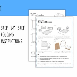Origami Box Templates: DIY Paper Craft Projects (PDF Pattern) - Etsy