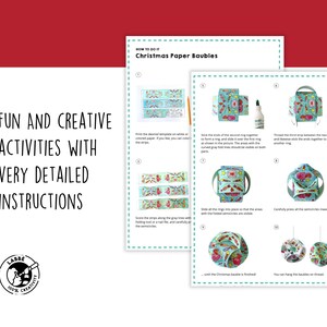 DIY Christmas Bauble Templates: Holiday Paper Craft (PDF Pattern) - Etsy
