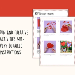 Heart Sun Catchers | DIY Window Decor | Printable Heart Templates ...