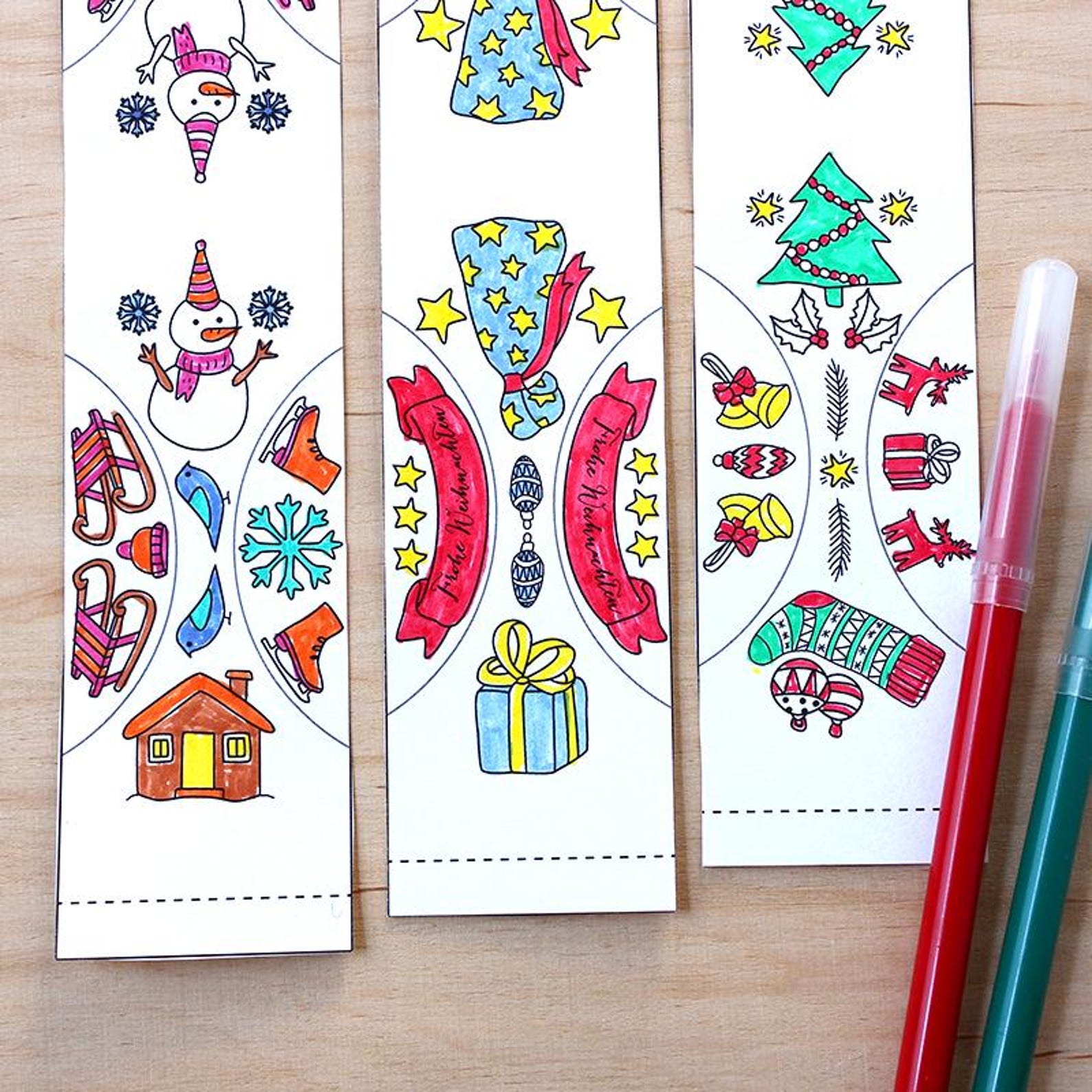 DIY Christmas Bauble Templates: Holiday Paper Craft (PDF Pattern) - Etsy
