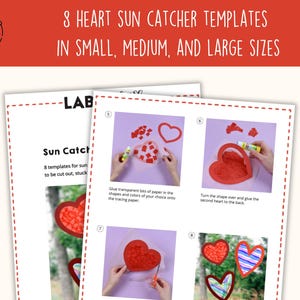 Heart Sun Catchers | DIY Window Decor | Printable Heart Templates ...