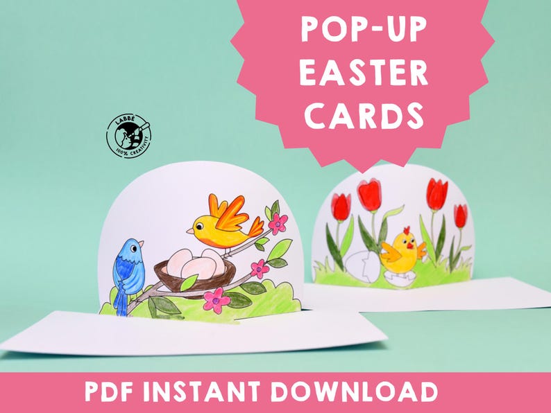 Pop-up Easter Cards | DIY Easter Card Craft | Printable Pop-up ...