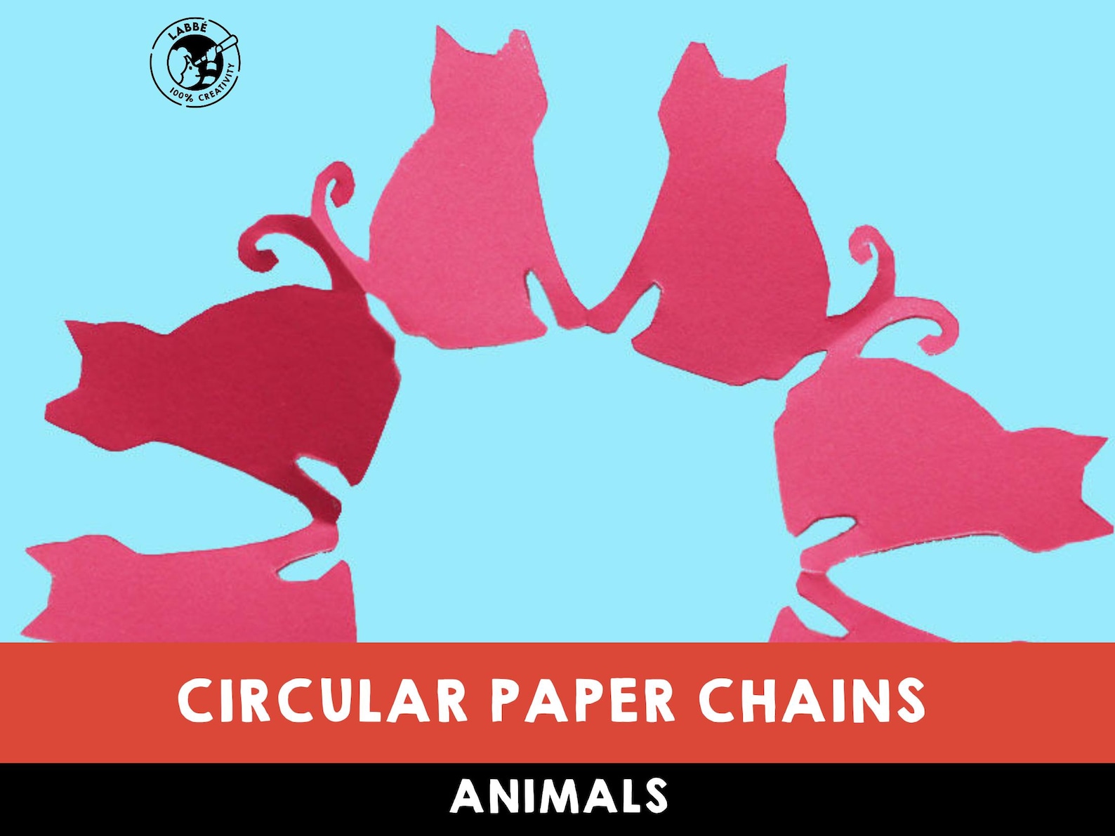 Animal Paper Chains: DIY Craft Kit (PDF Pattern) - Etsy