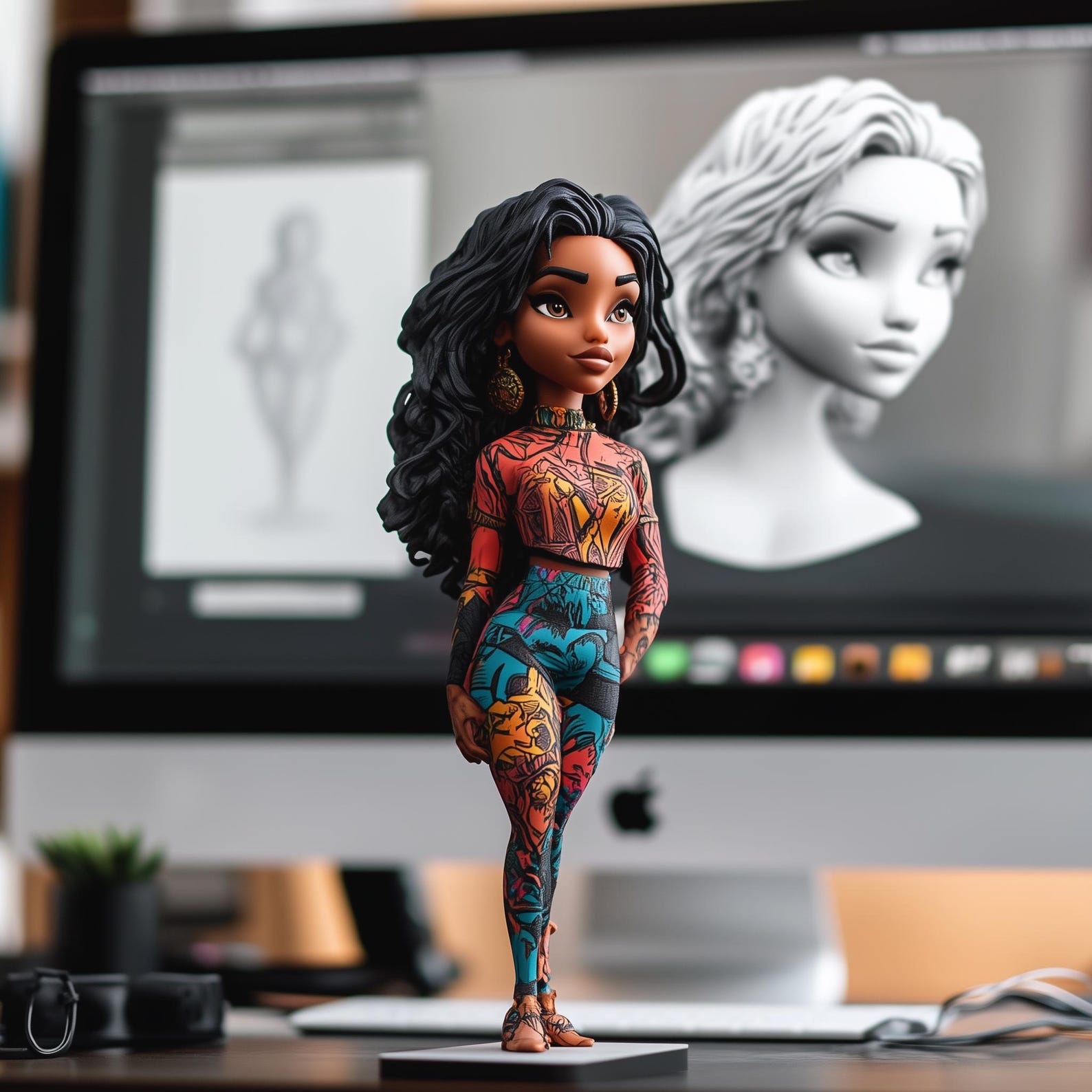 Custom 3D Printed Cartoon Figurine, Personalized Miniature Gift, 3D ...