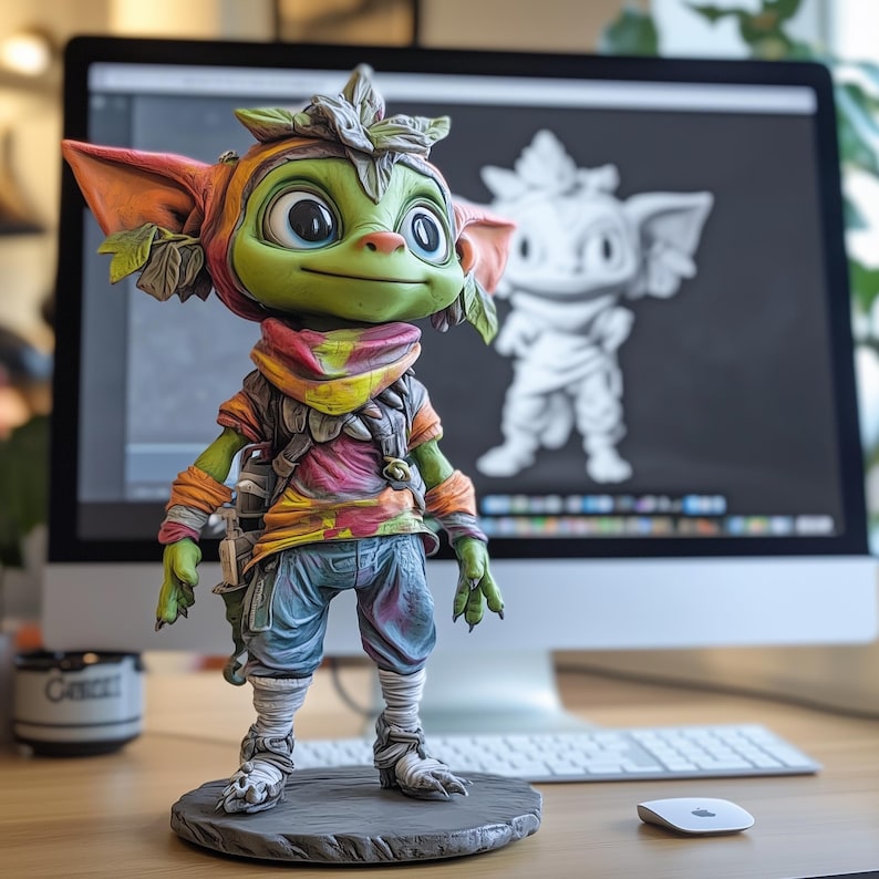 Custom 3D Printed Cartoon Figurine, Personalized Miniature Gift, 3D ...