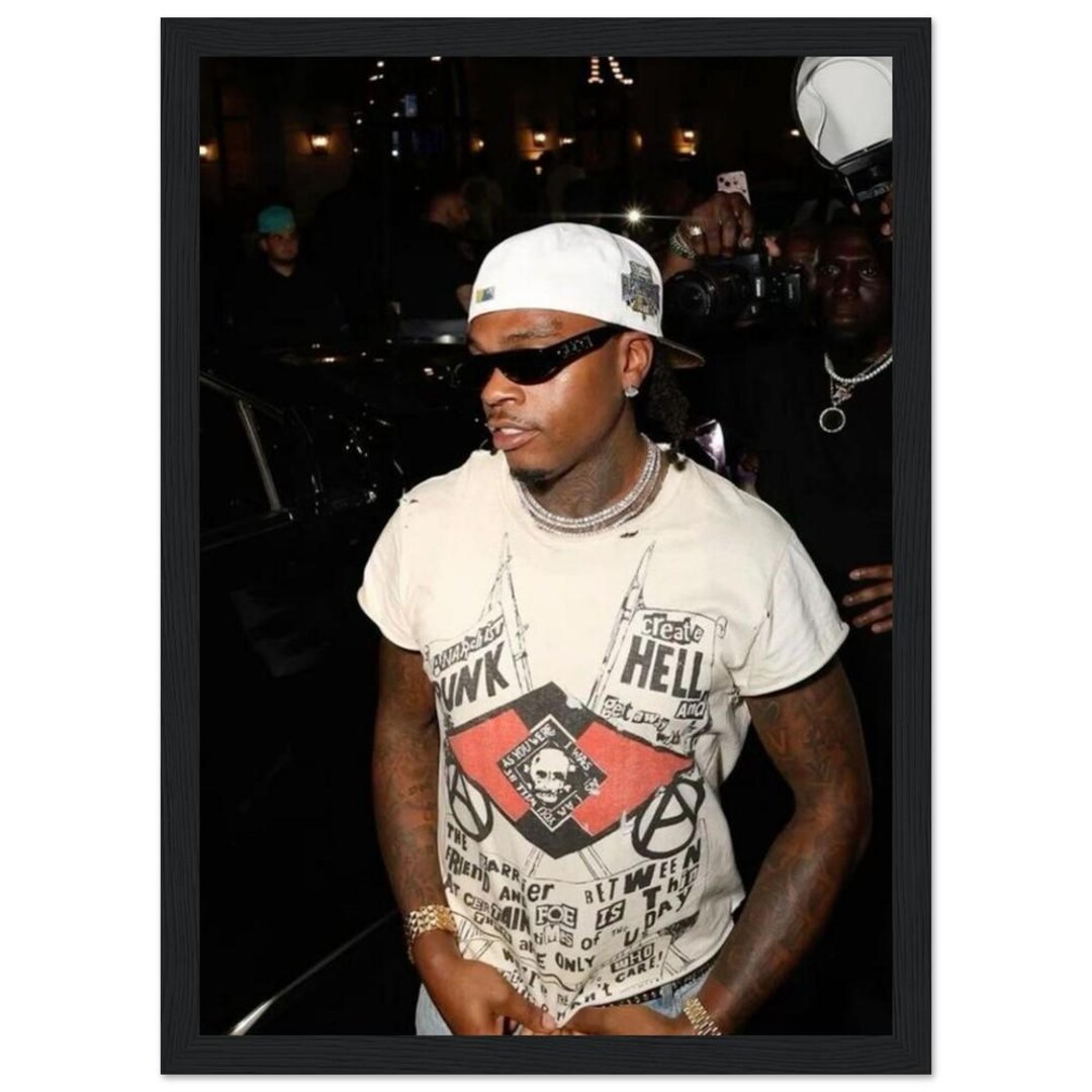 Gunna Rapper Premium Poster, Hip Hop Wall Art, American Rapper Premium ...