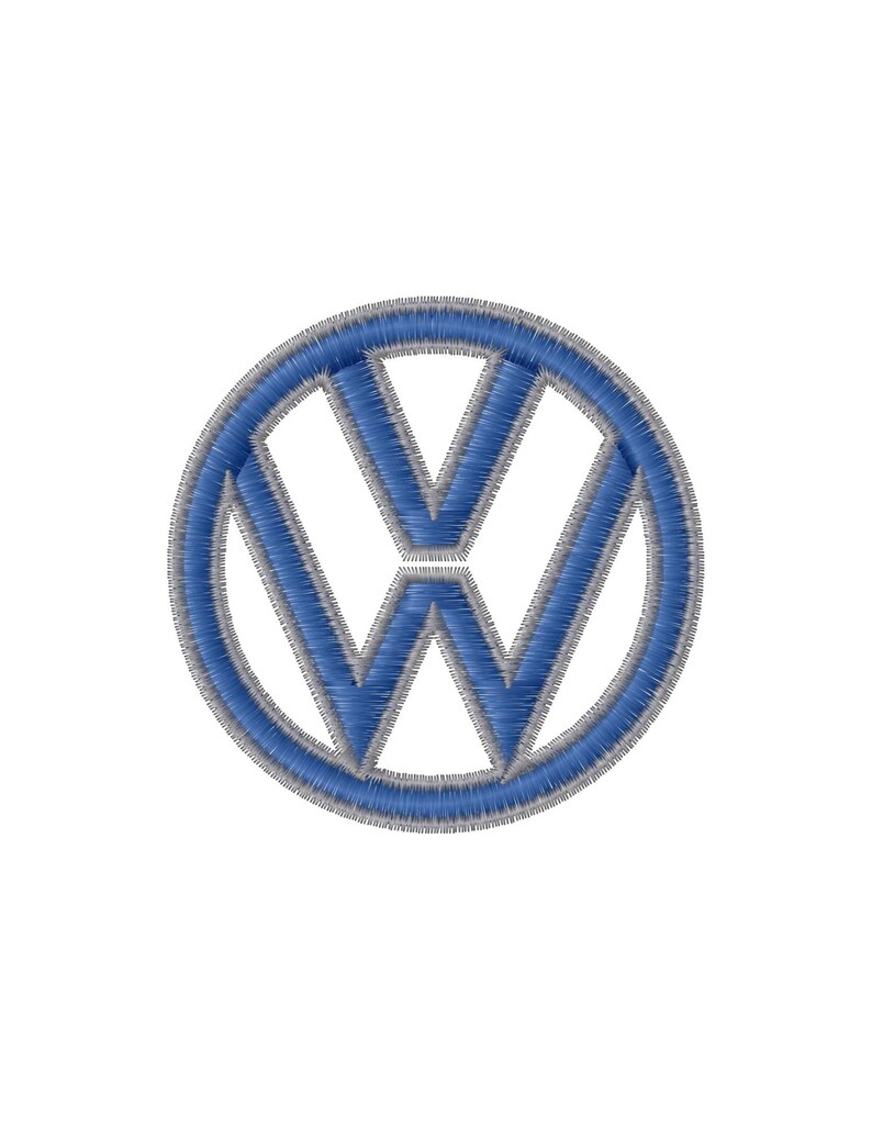 VW Car Logo Embroidery Desgin, Machine Embroidery File, Instant ...