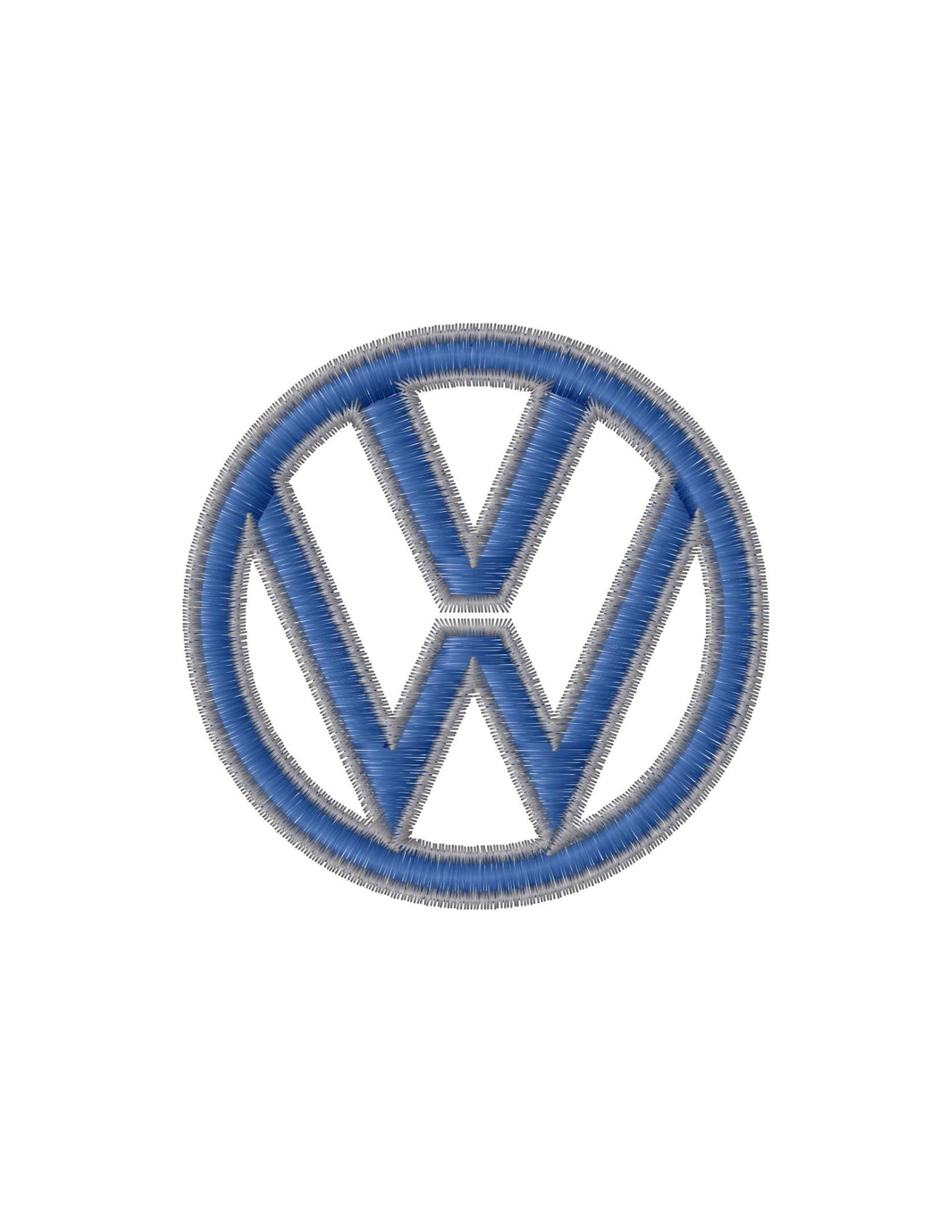 VW Car Logo Embroidery Desgin, Machine Embroidery File, Instant ...