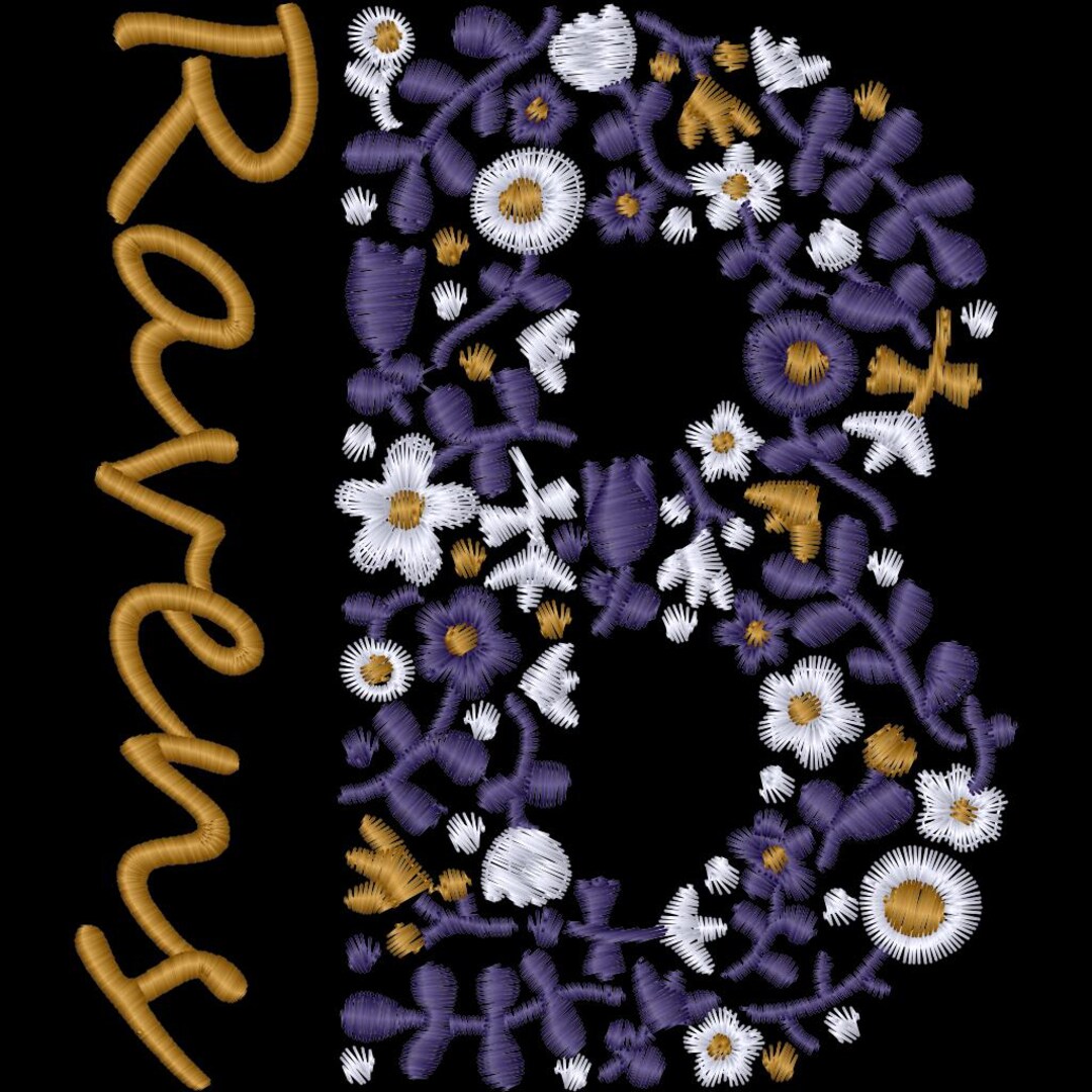 Balt Floral Embroidery Machine Digital File Download - Etsy
