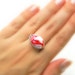White and Red RING to Order Red Yellow Unique Weird - Etsy