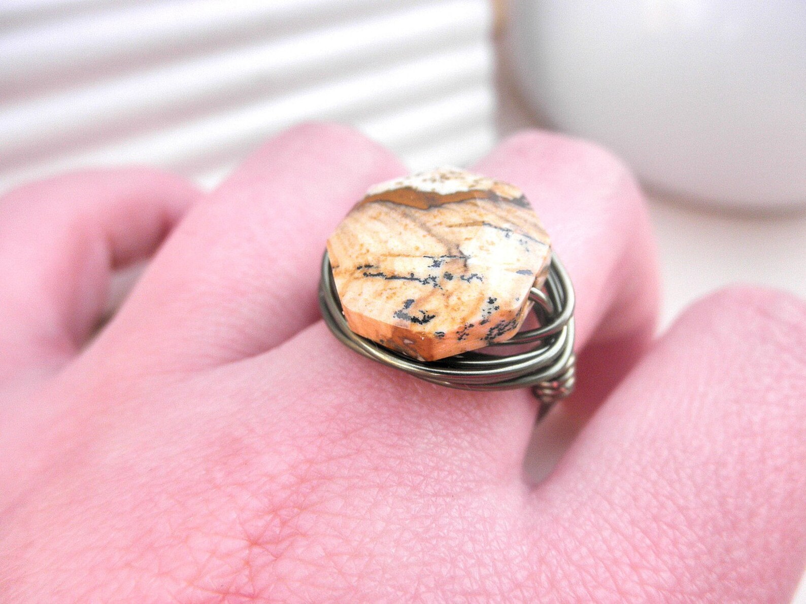 Jasper Ring, Jewelry Rings, Stone Rings, Rustic Ring, Gemstone Ring, to ...