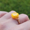 Riverstone Brown Ring Jewelry Rings Size 7.5 Orange Ring Brown Mocca ...
