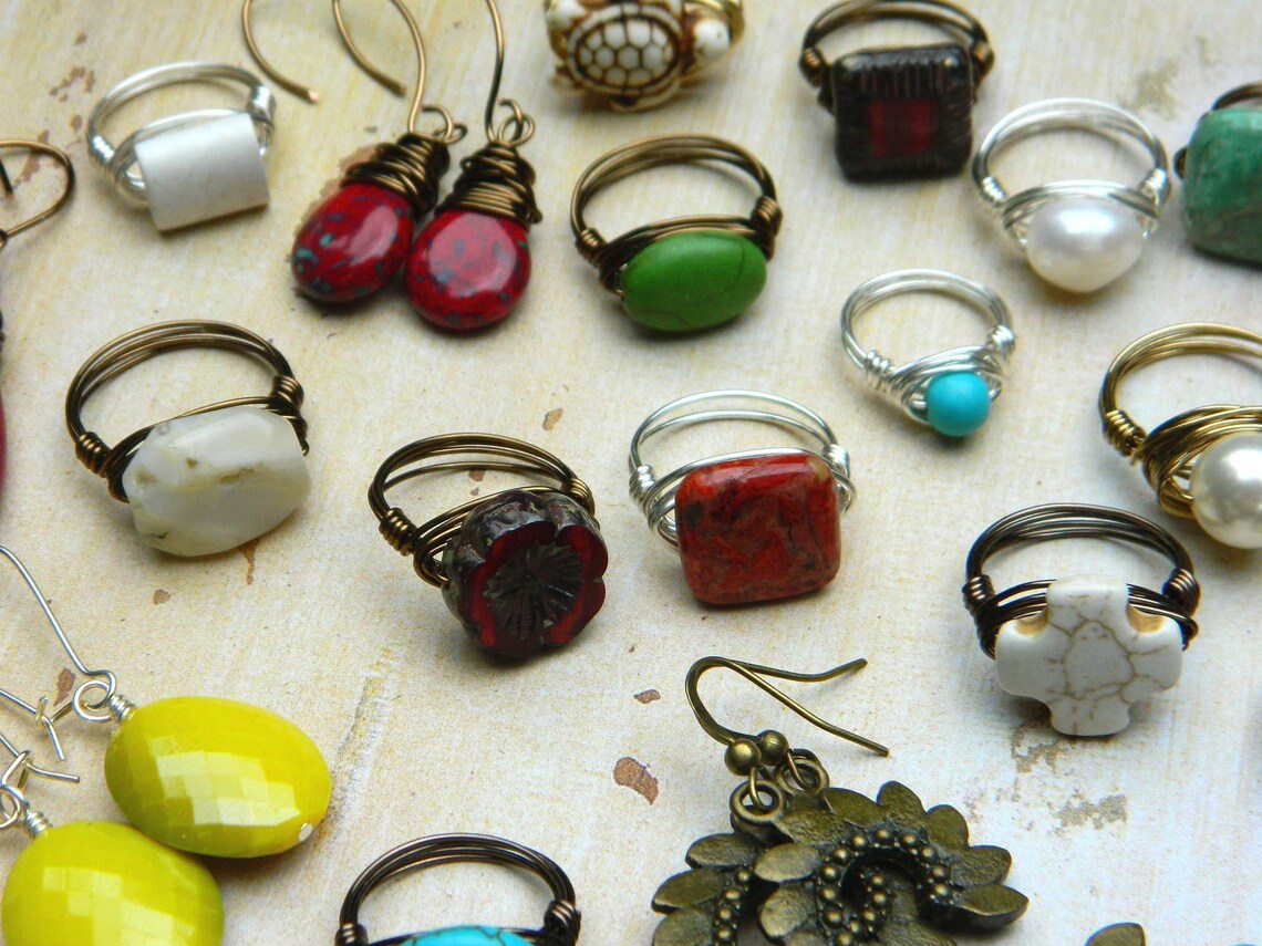 Dark Red Ring. Elegant Red Handmade Ring. Jewelry Rings | Etsy