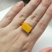 Mother of Pearl Ring. Mustard Ring. Mustard Pearl Ring. to - Etsy